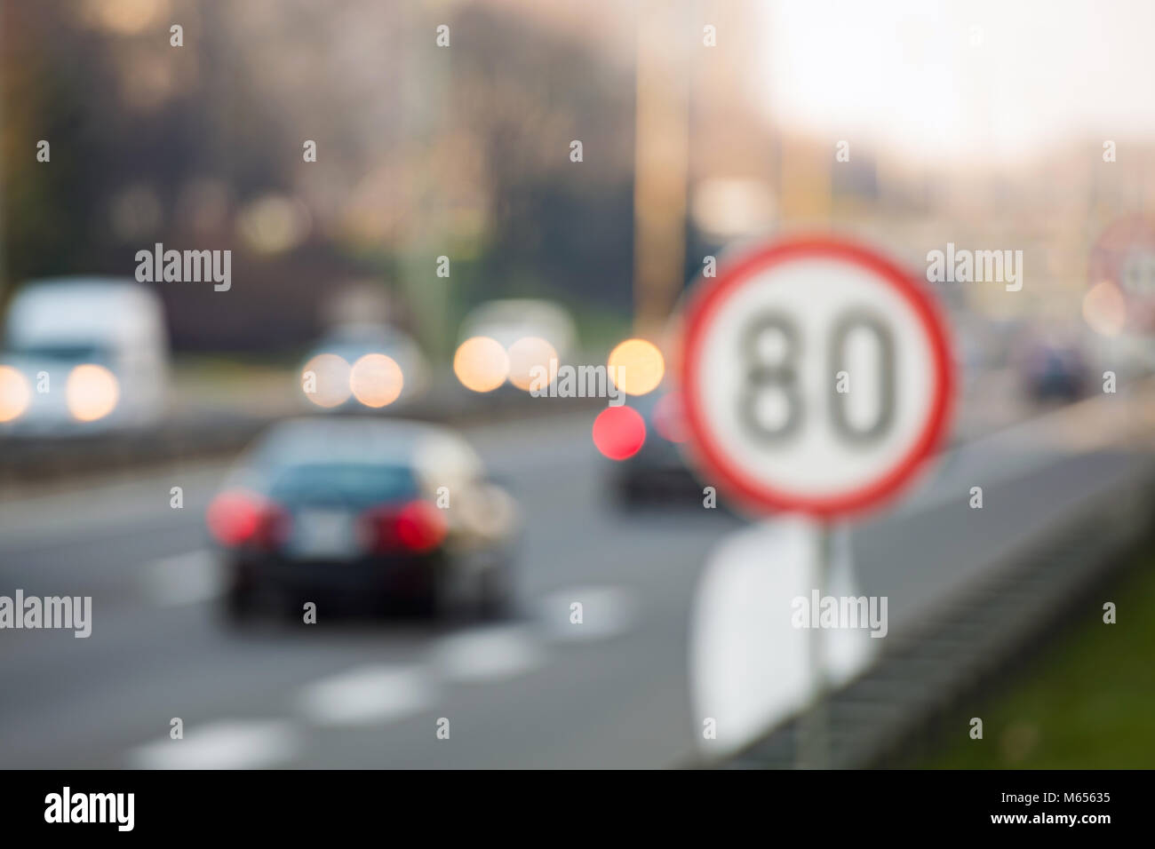 Horizontal traffic signs hi-res stock photography and images - Alamy