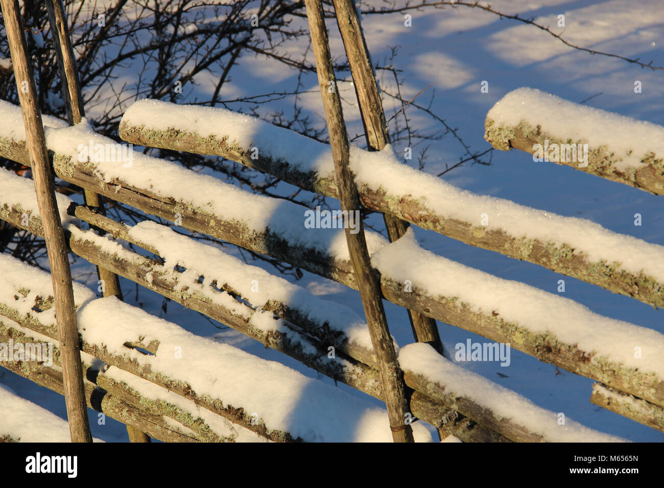Old swedish fence hi-res stock photography and images - Alamy
