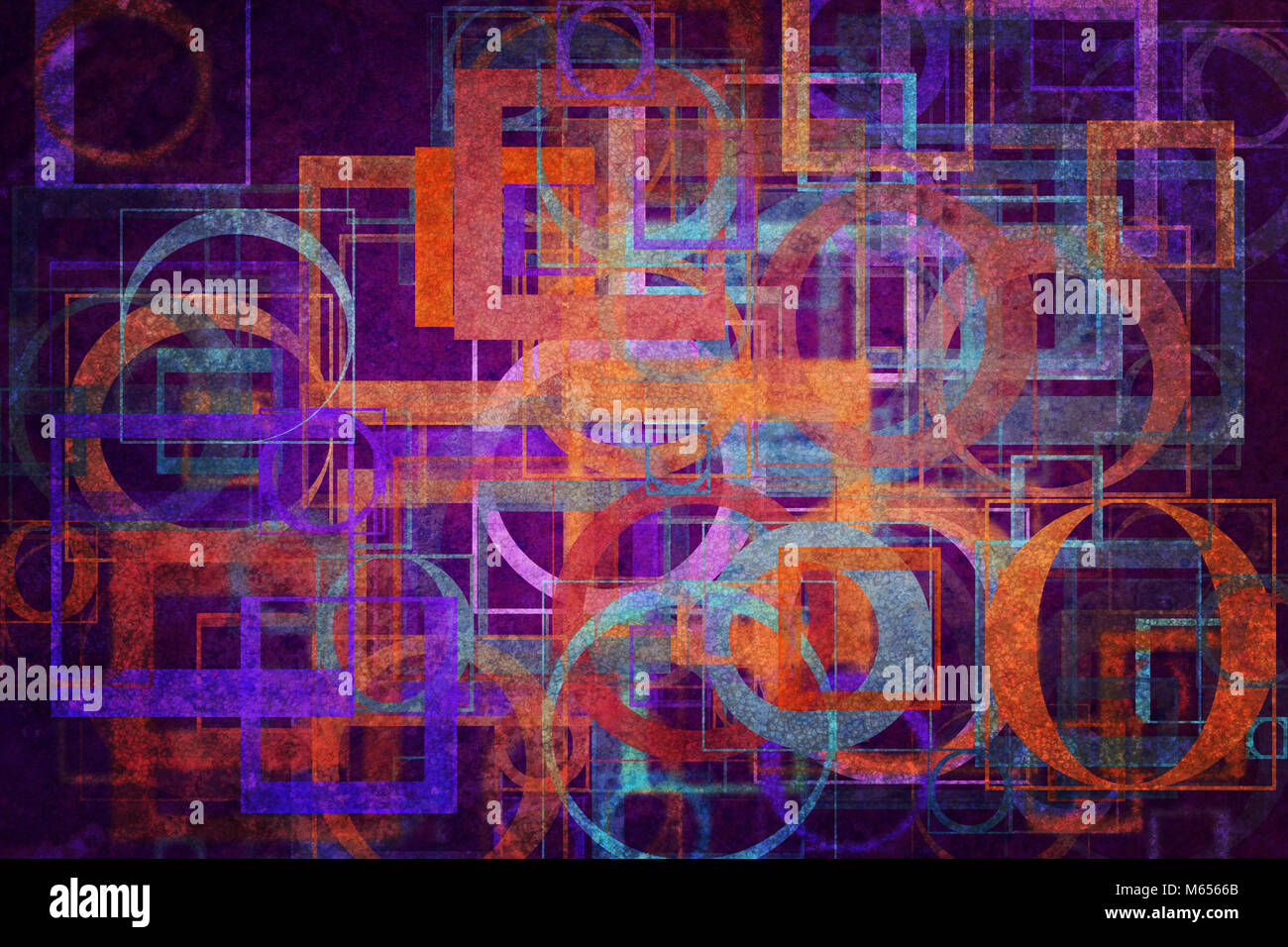 Random square shape, digital generative art for design texture ...