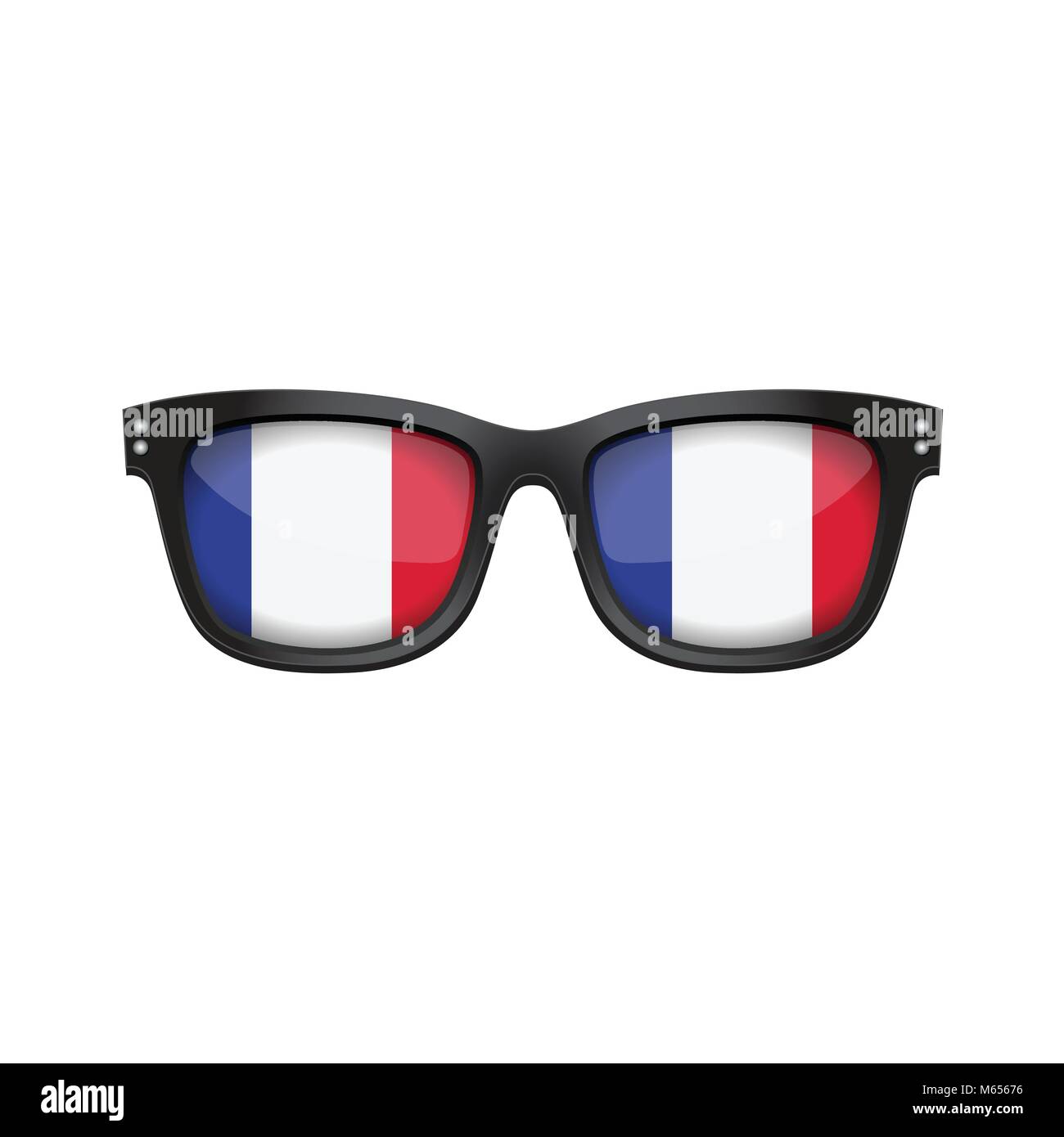 France national flag fashionable sunglasses Stock Vector Image & Art ...