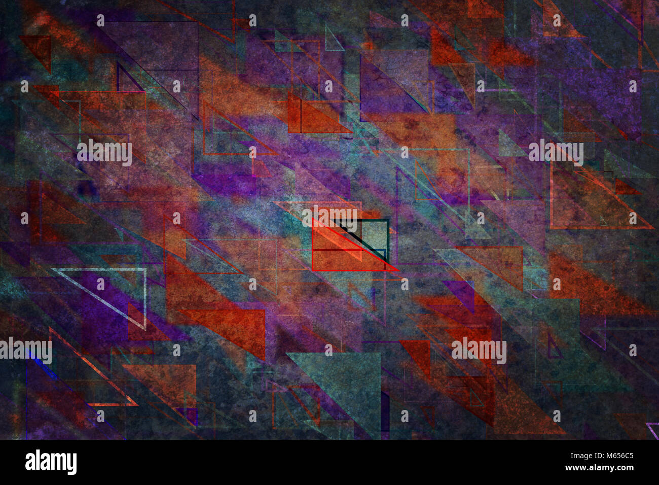 Random triangle shape, digital generative art for design texture ...