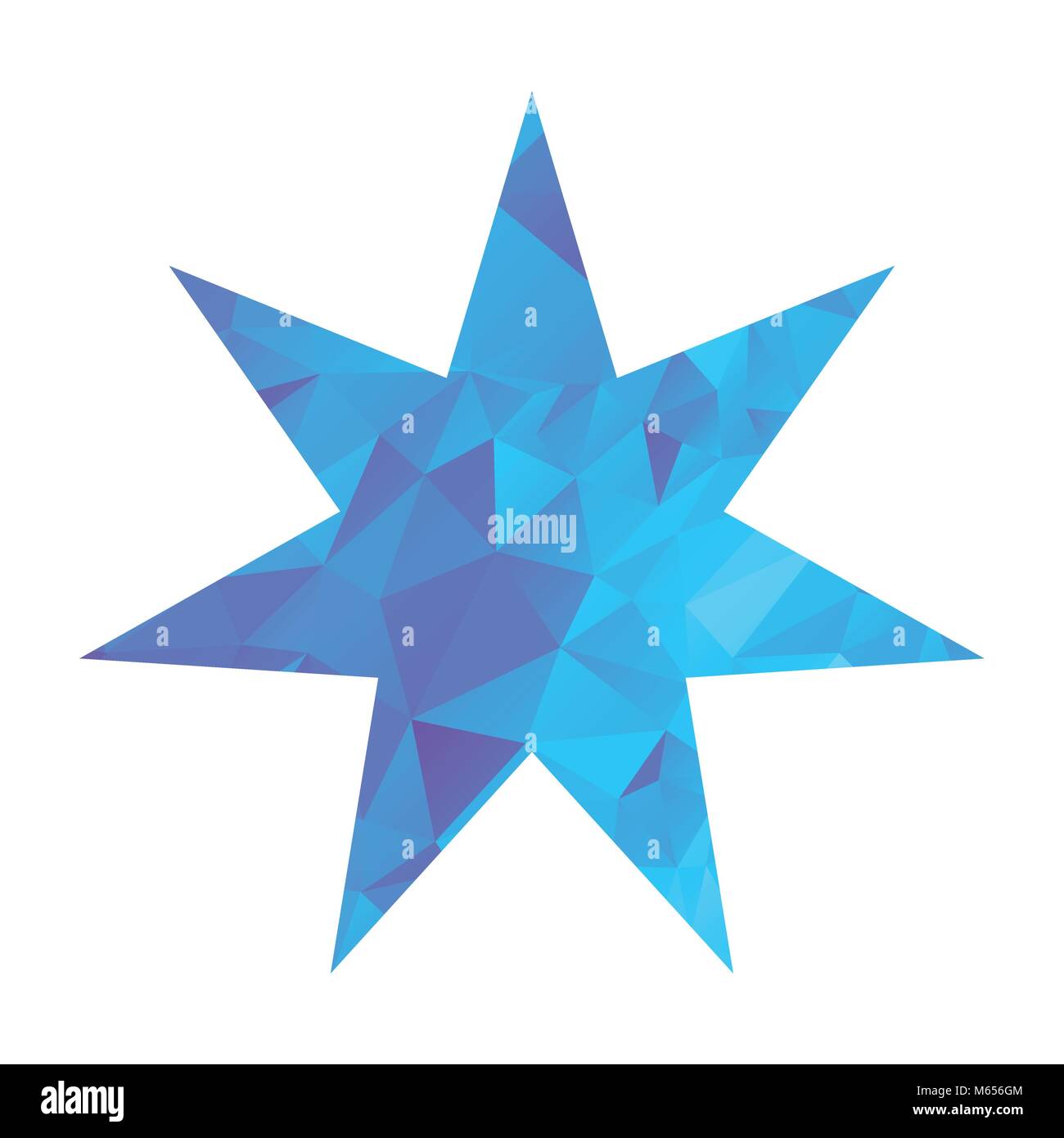 White seven pointed star Stock Vector Images - Alamy