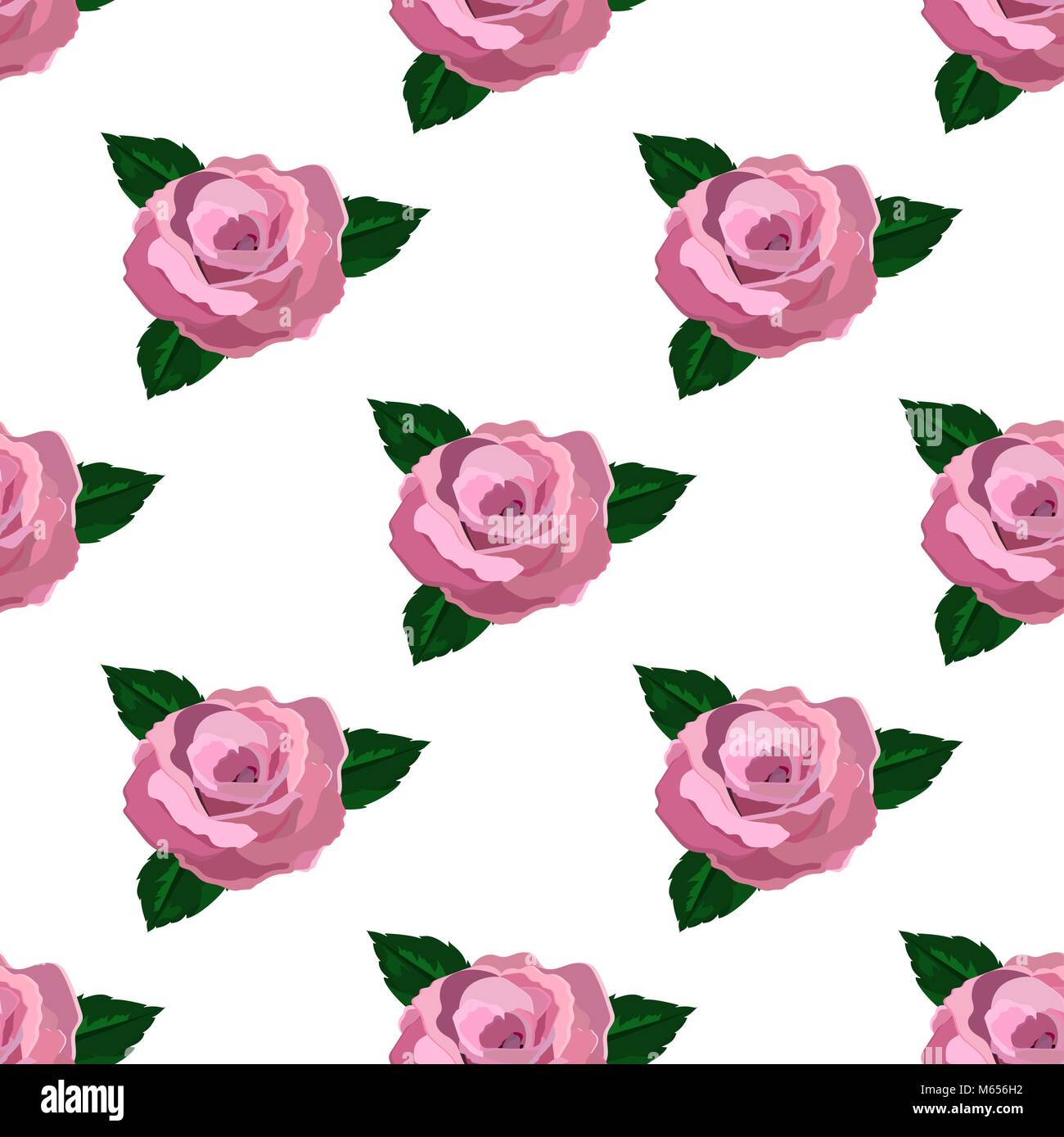 Seamless wallpaper pink roses hi-res stock photography and images - Alamy