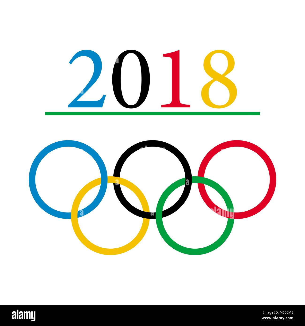 2018 logo Stock Vector Images - Alamy