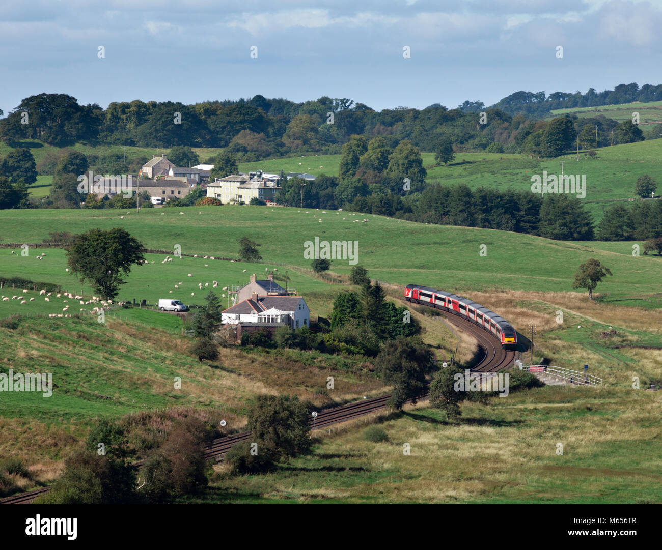 A Virgin Trains East Coast Intercity 125 passes Gilsland on the Tyne ...