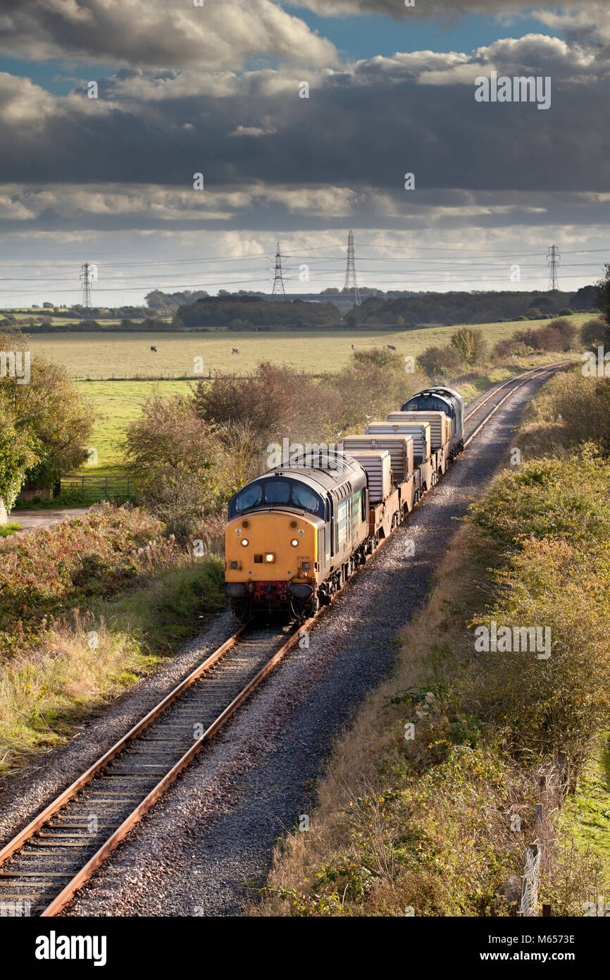 Heysham nuclear flask train hi-res stock photography and images - Alamy