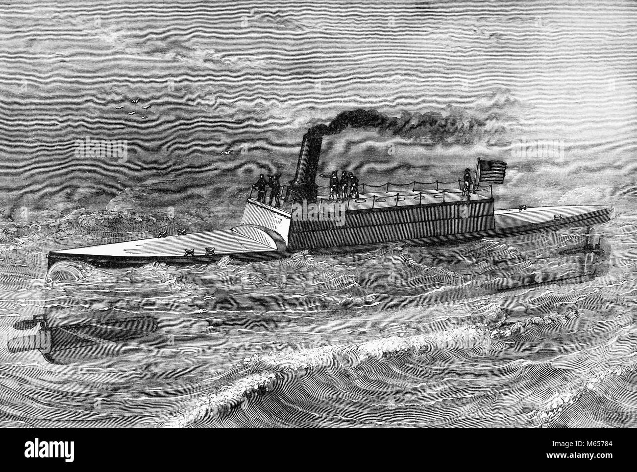 1800s 1870s THE TORPEDO VESSEL DESTROYER INVENTED BY CAPTAIN JOHN ...