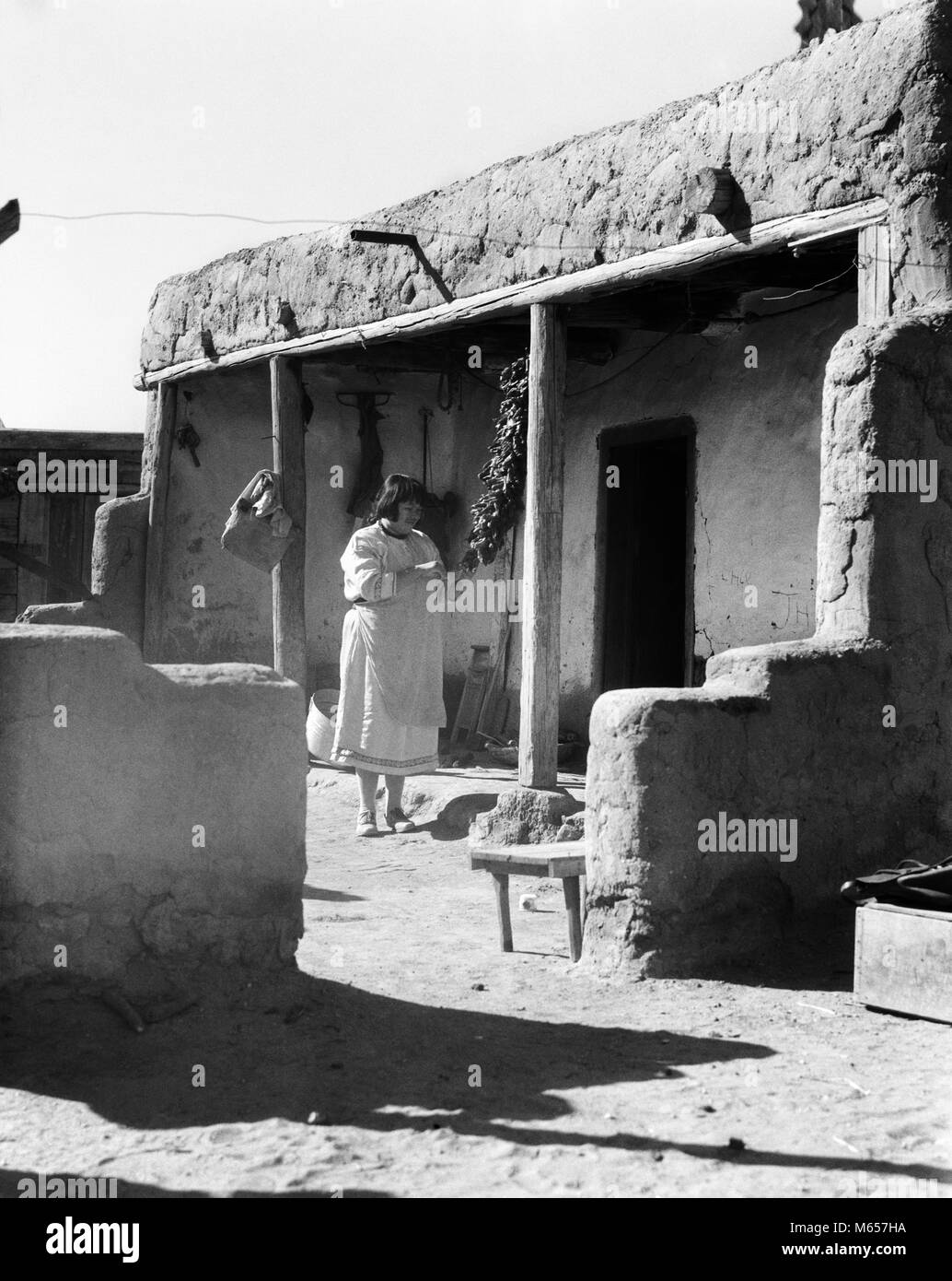 Indian old style house Black and White Stock Photos & Images - Alamy