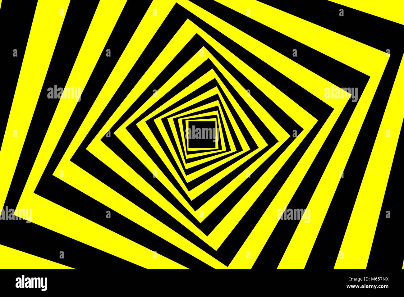 Rotating concentric squares, Square optical illusion pattern - black ...