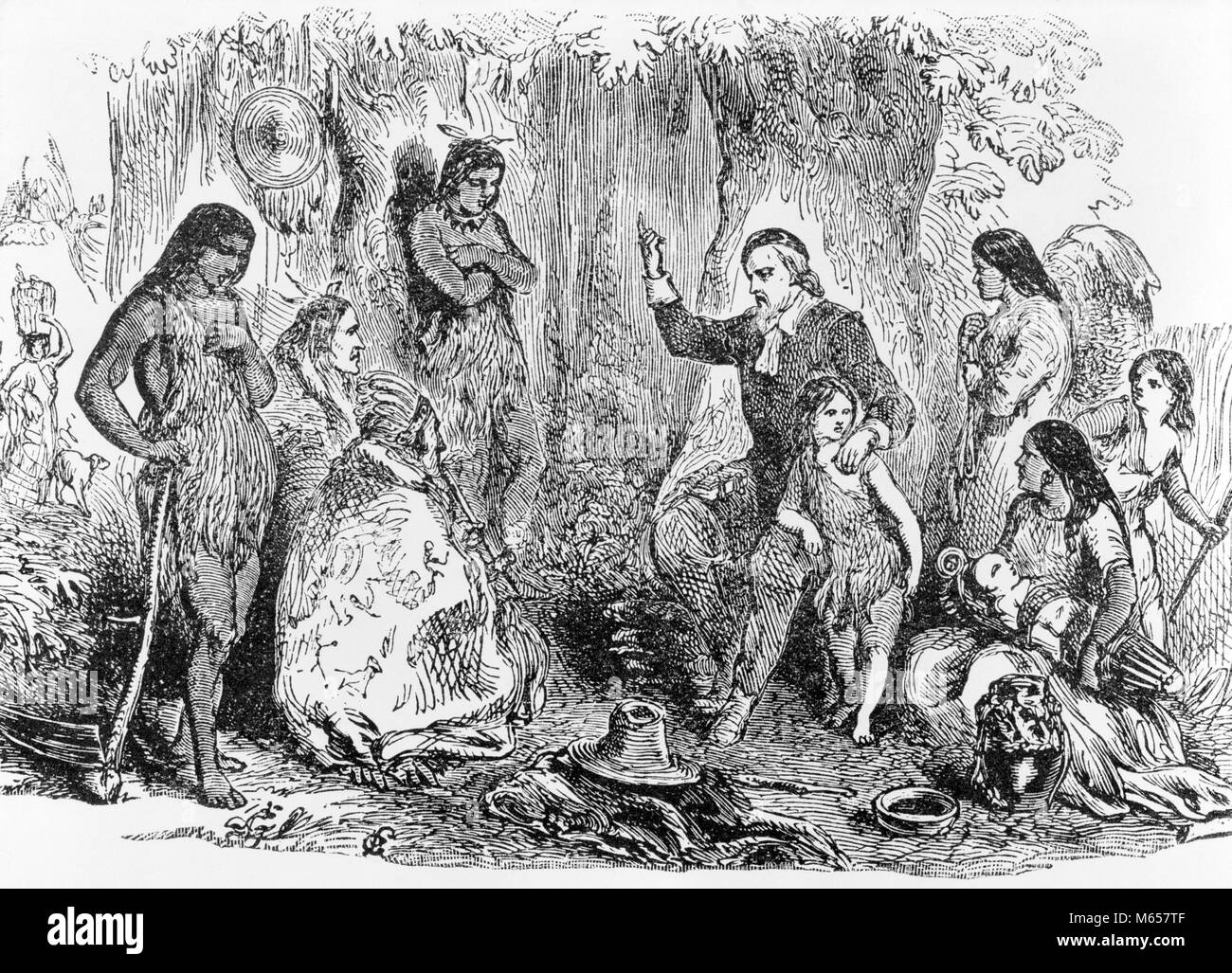 American indians 1600's hi-res stock photography and images - Alamy