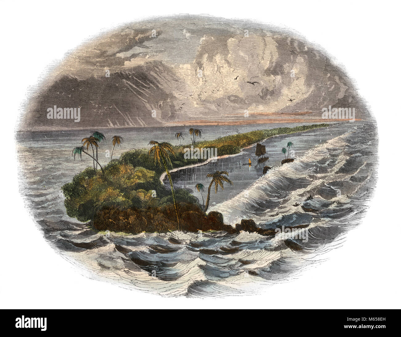 Nature weather engraving High Resolution Stock Photography and Images ...