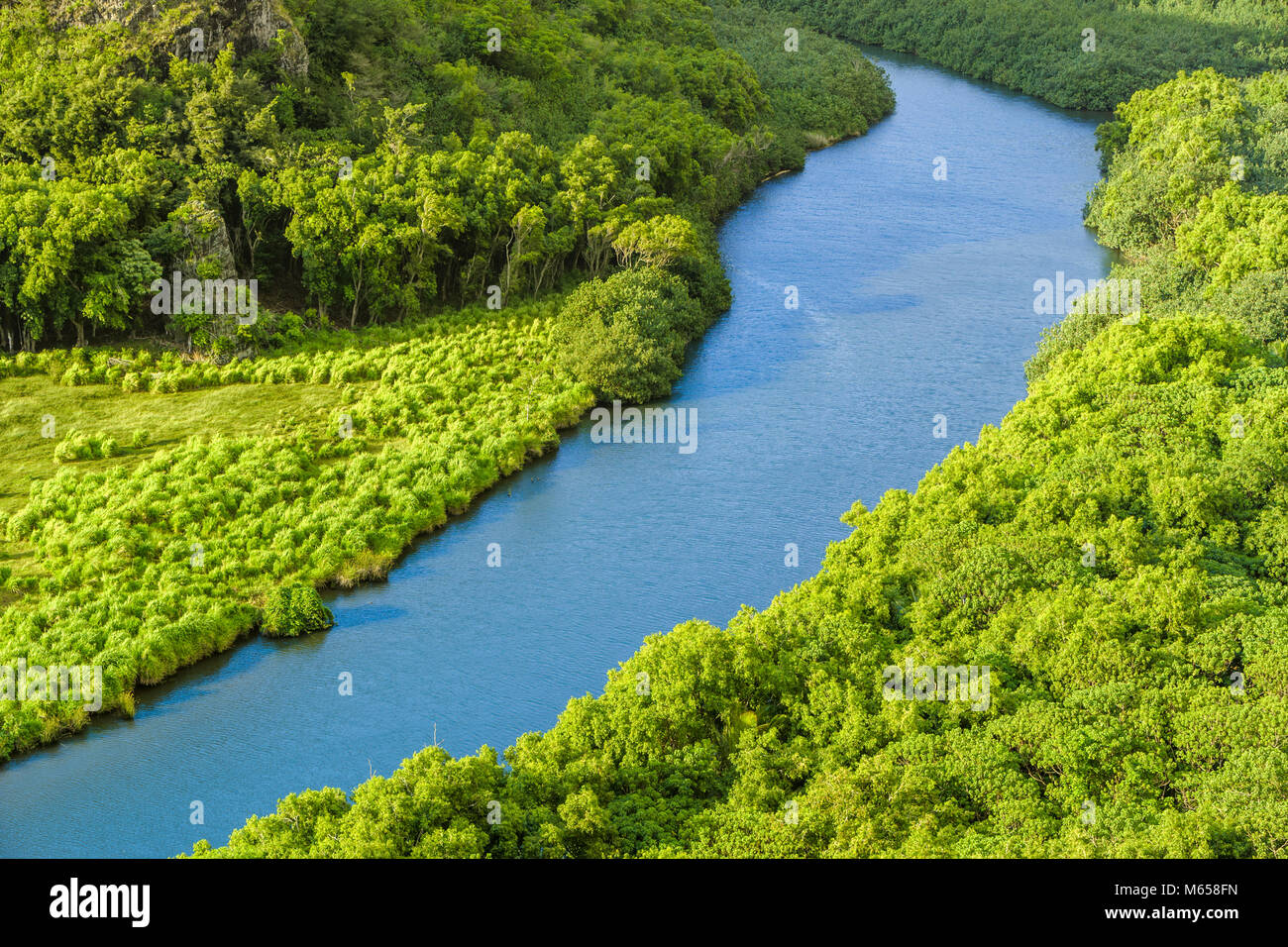 Wailua river on Kauai, Hawaii Stock Photo - Alamy