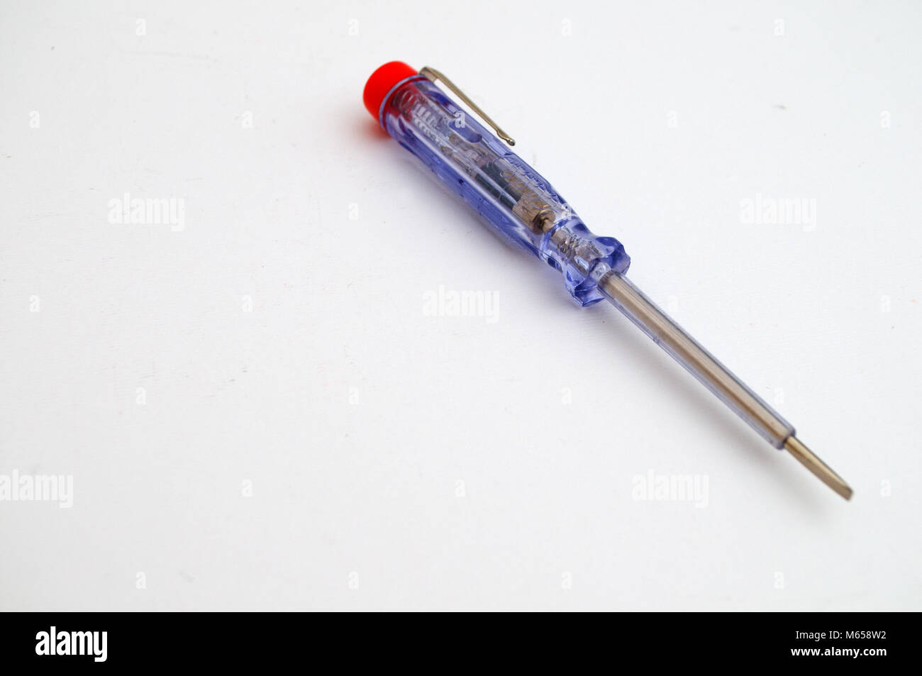 Screwdriver for testing electricity Stock Photo - Alamy