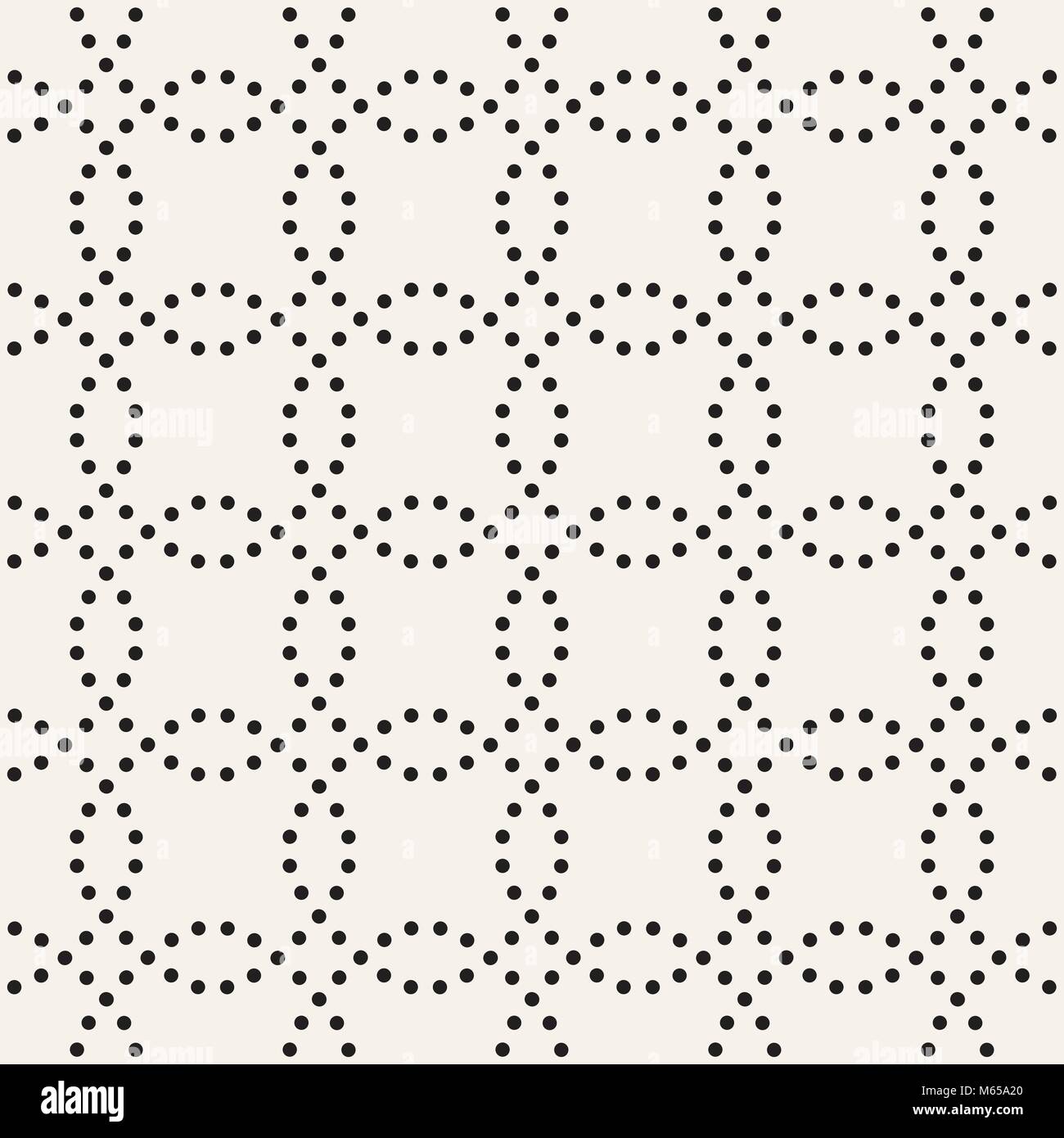 Vector seamless pattern. Modern stylish texture. Geometric striped ornament. Monochrome lattice ...