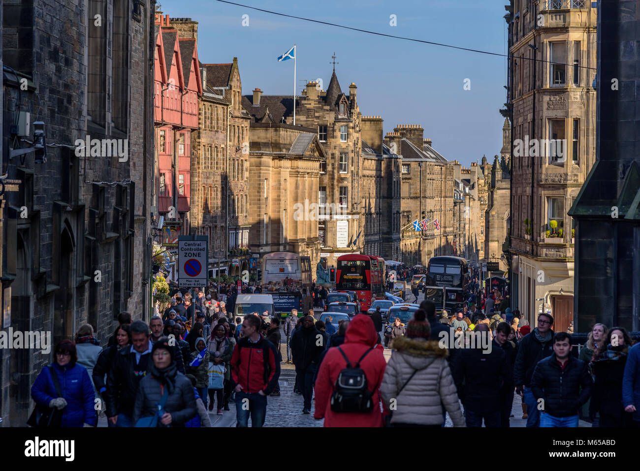 The Royal Mile Edinburgh. Scotland Stock Photo - Alamy