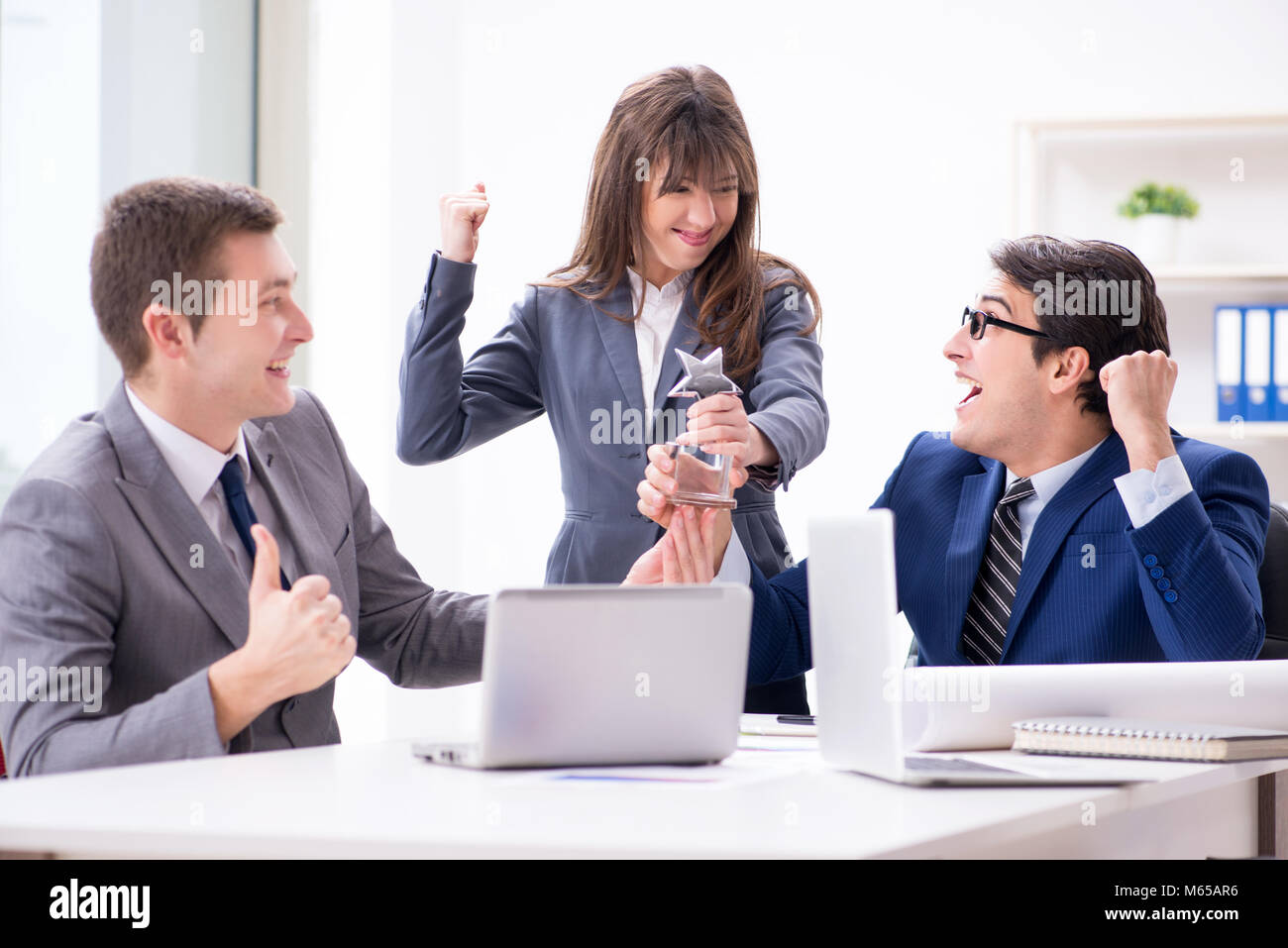 Business meeting with employees in the office Stock Photo - Alamy