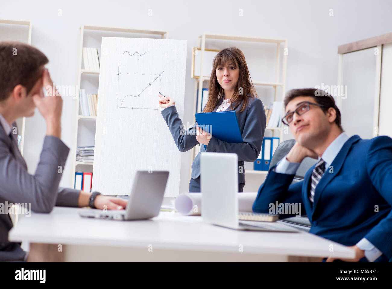 Business meeting with employees in the office Stock Photo - Alamy
