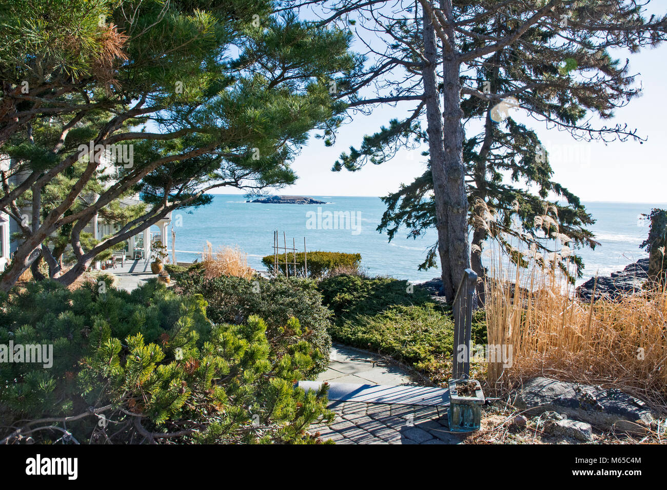 walkway demonstrates serene and tranquil setting Stock Photo - Alamy