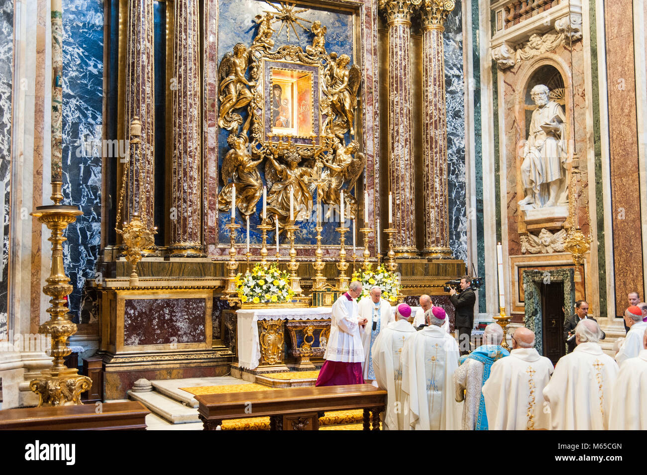 Mass at St. Mary Major Basilica on the occasion of the translation of ...