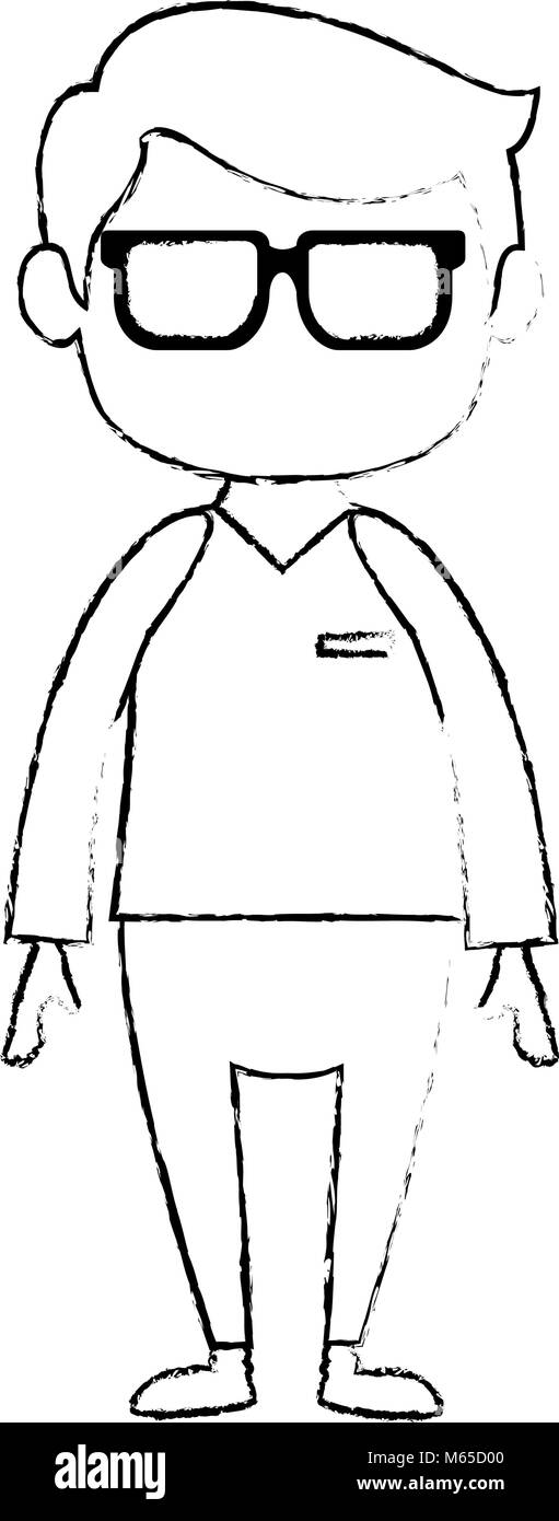 cute father avatar character vector illustration design Stock Vector ...