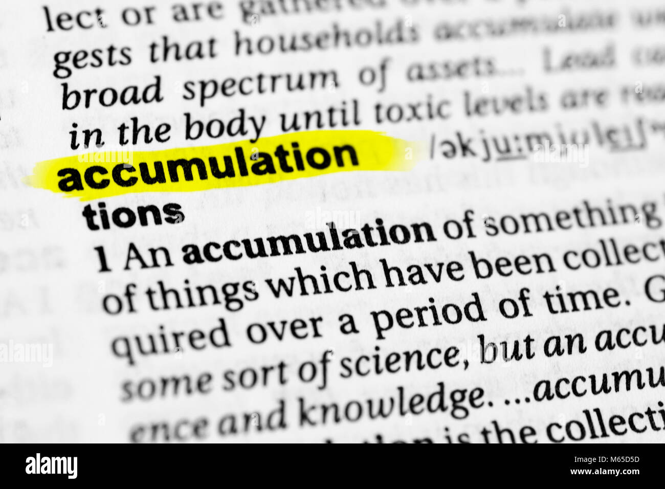 Accumulation Definition