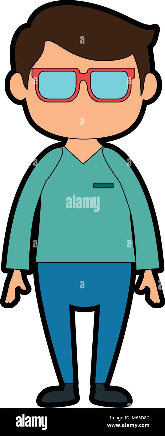 cute father avatar character vector illustration design Stock Vector ...