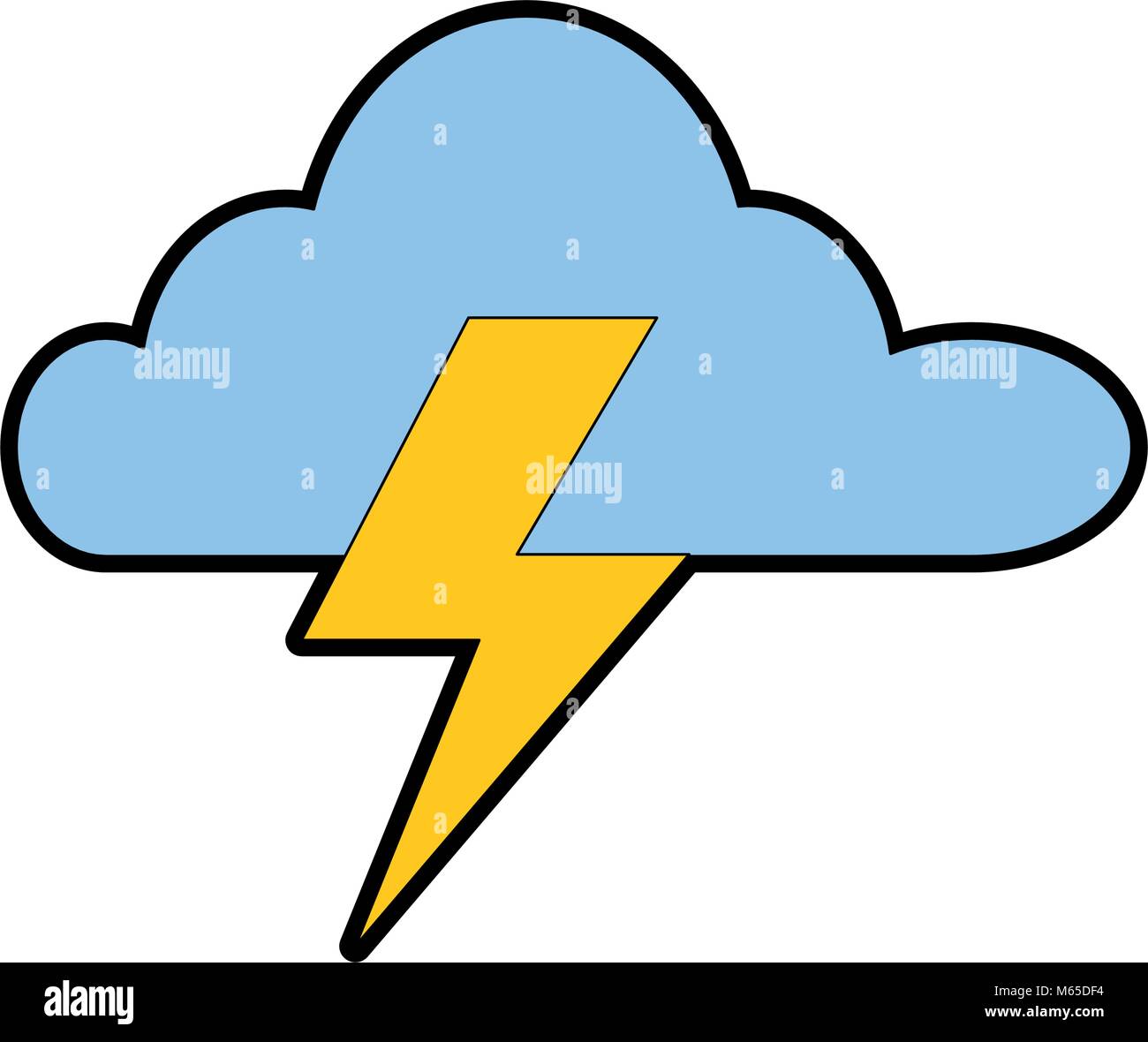 cloud sky with rays icon vector illustration design Stock Vector Image ...