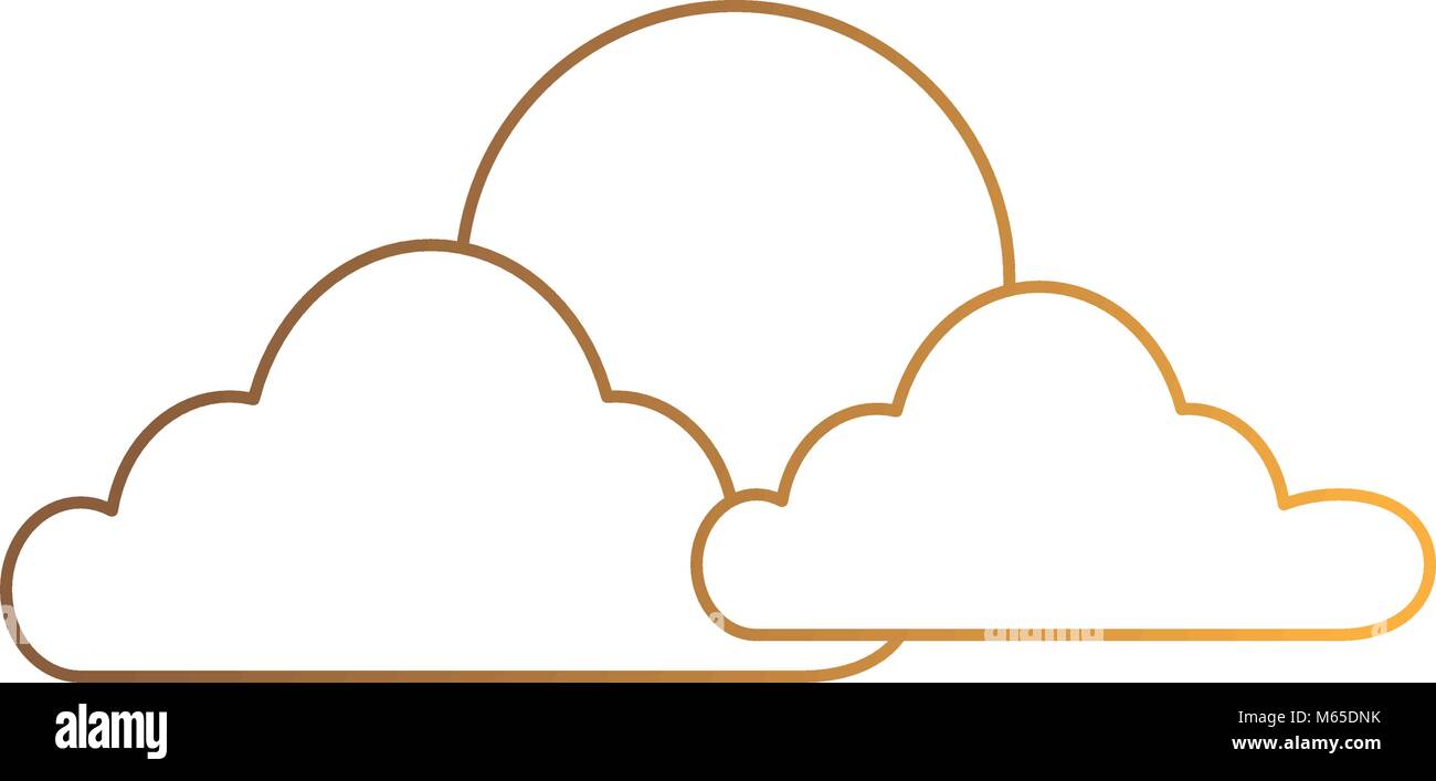 cloud sky with sun vector illustration design Stock Vector Image & Art ...