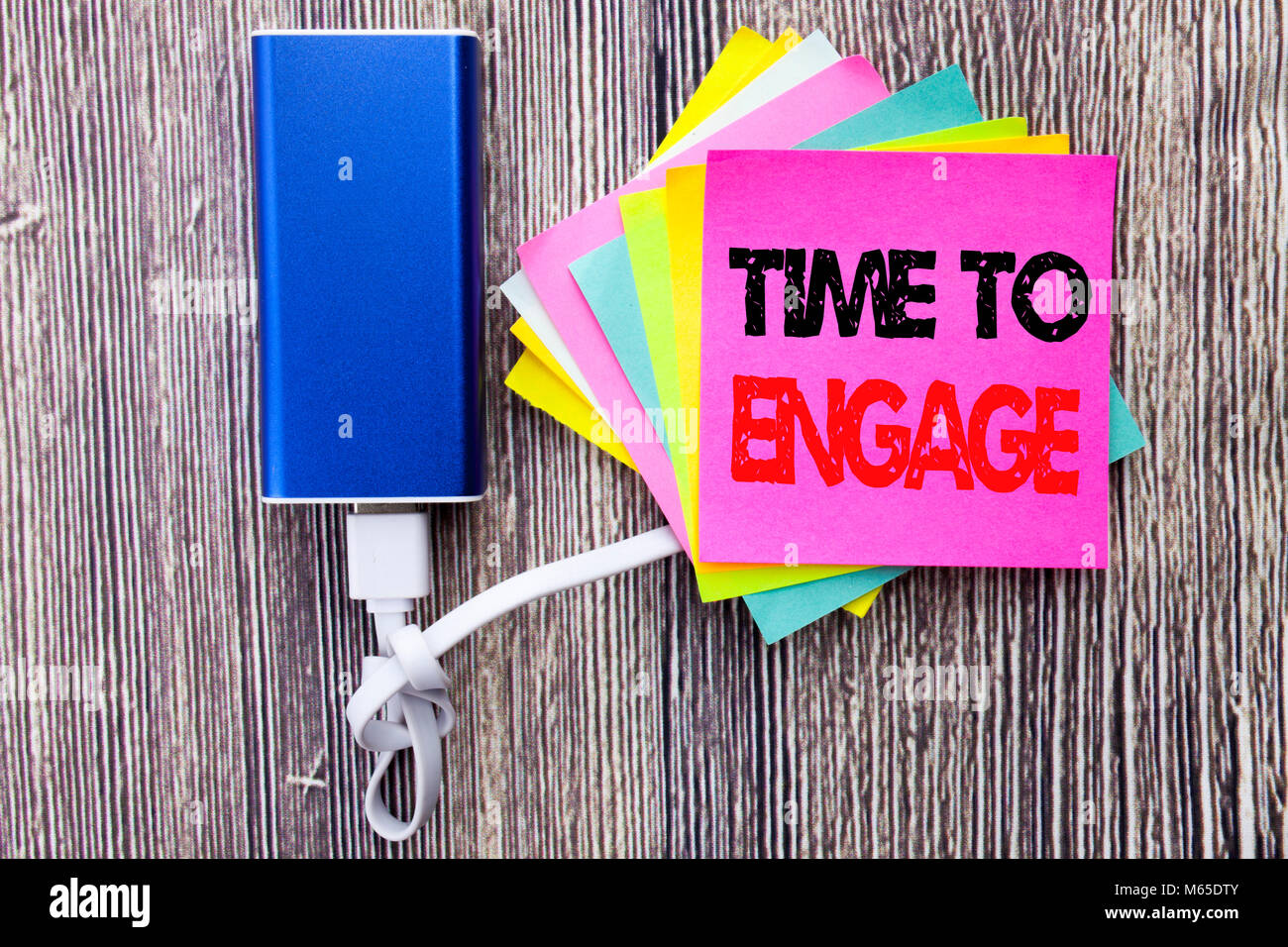 Time To Engage. Business concept for Engagement Involvement written on ...