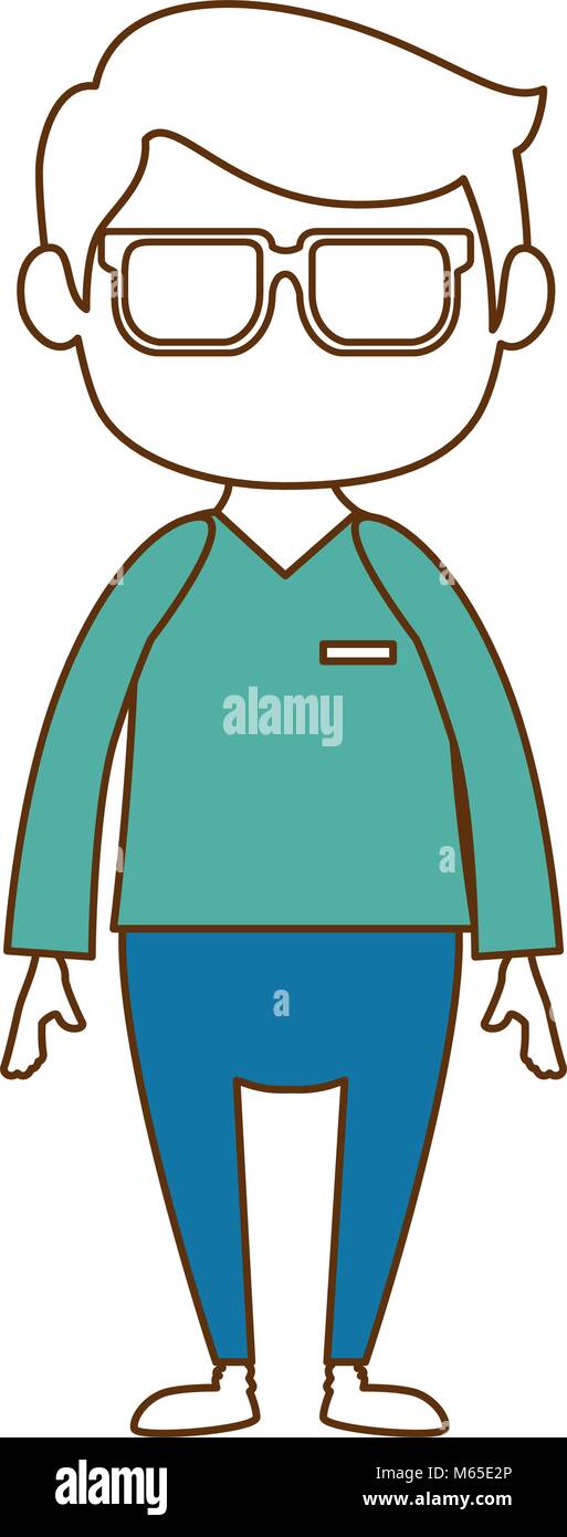 cute father avatar character vector illustration design Stock Vector ...