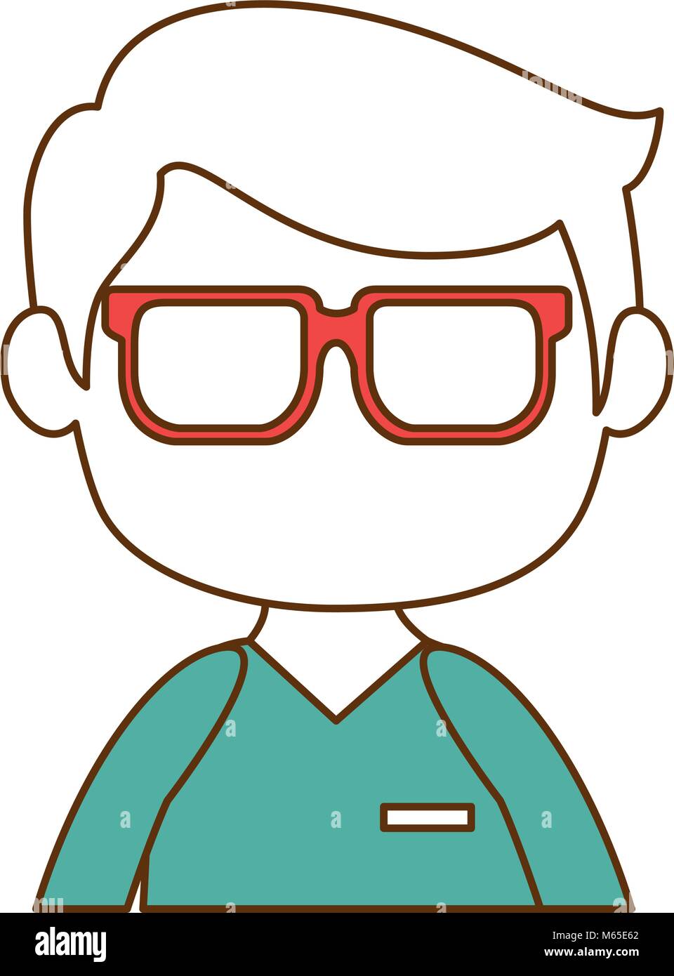 little boy avatar characters vector illustration design Stock Vector ...