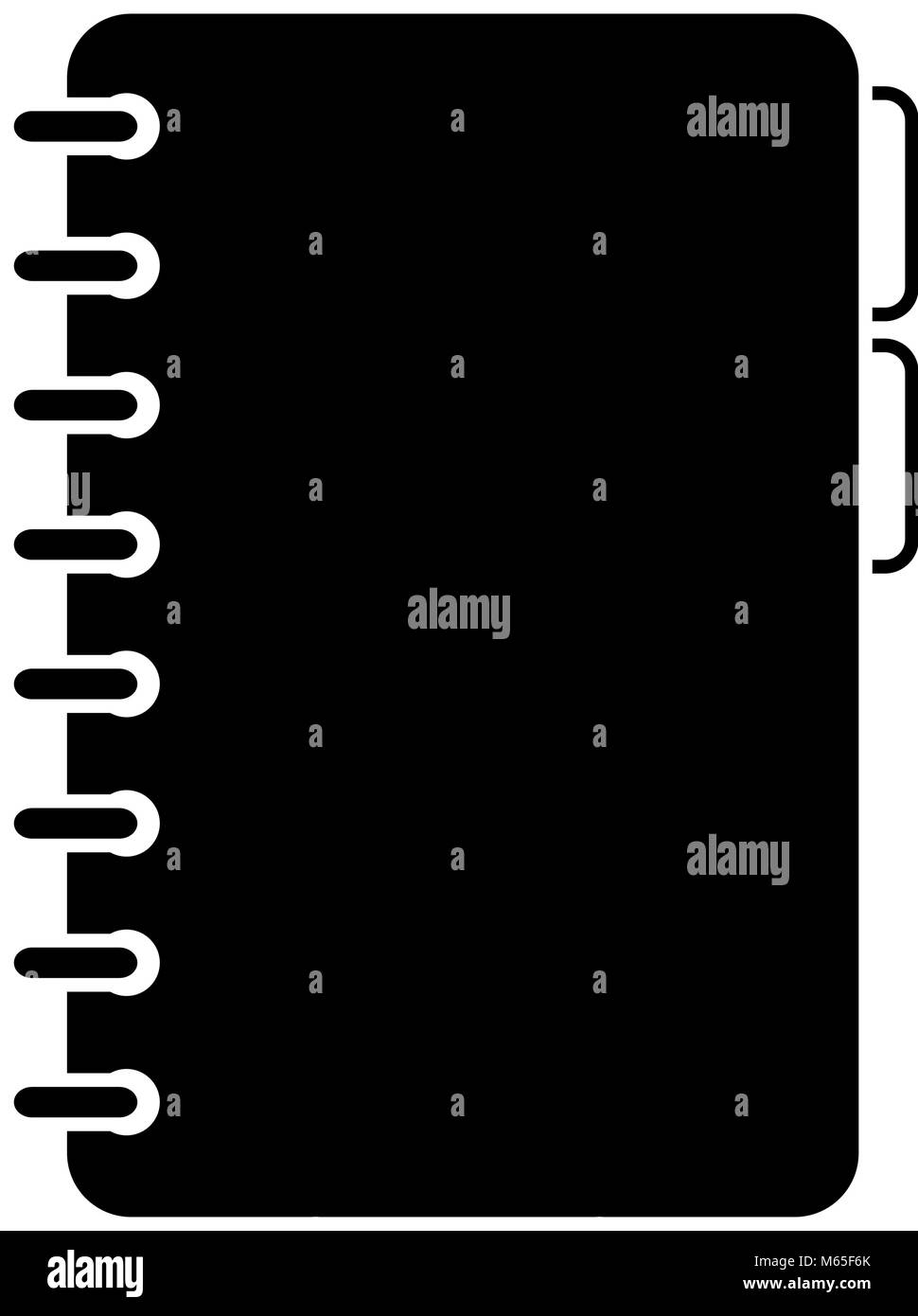 notebook with tabs icon vector illustration design Stock Vector Image ...