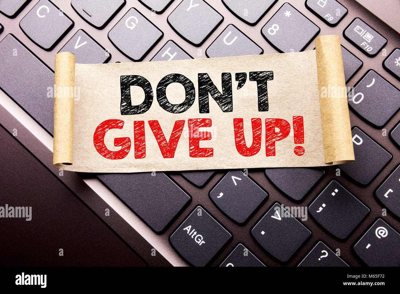 Hand writing text caption inspiration showing Don t Give Up. Business ...