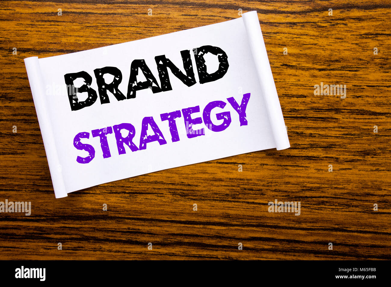 Word, writing Brand Strategy. Business concept for Marketing Idea Plan ...