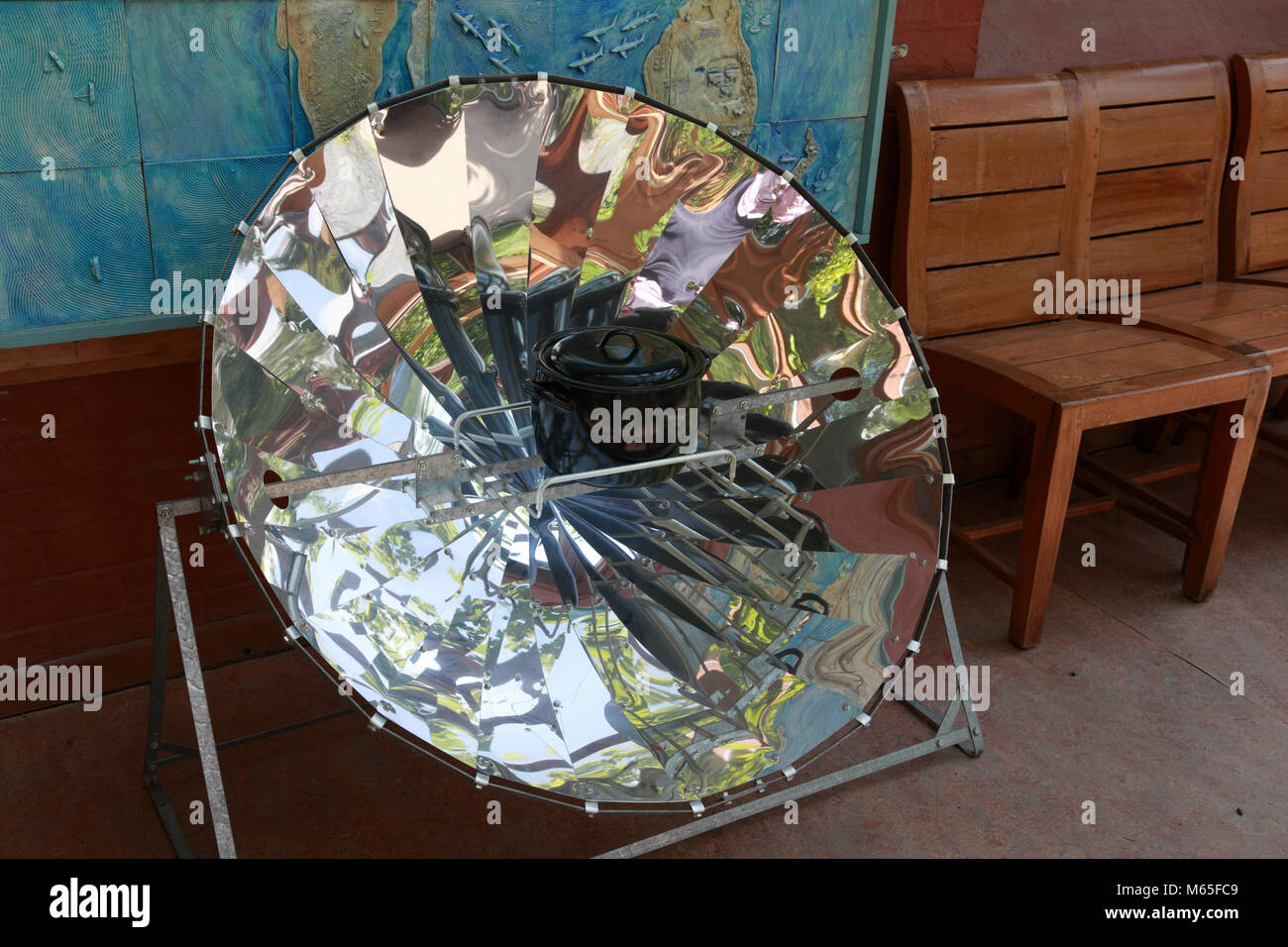 A solar oven at the Centre for Alternative Technology, Machynlleth ...