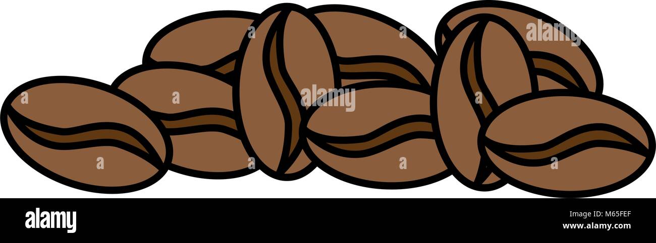 coffee seeds isolated icon vector illustration design Stock Vector ...