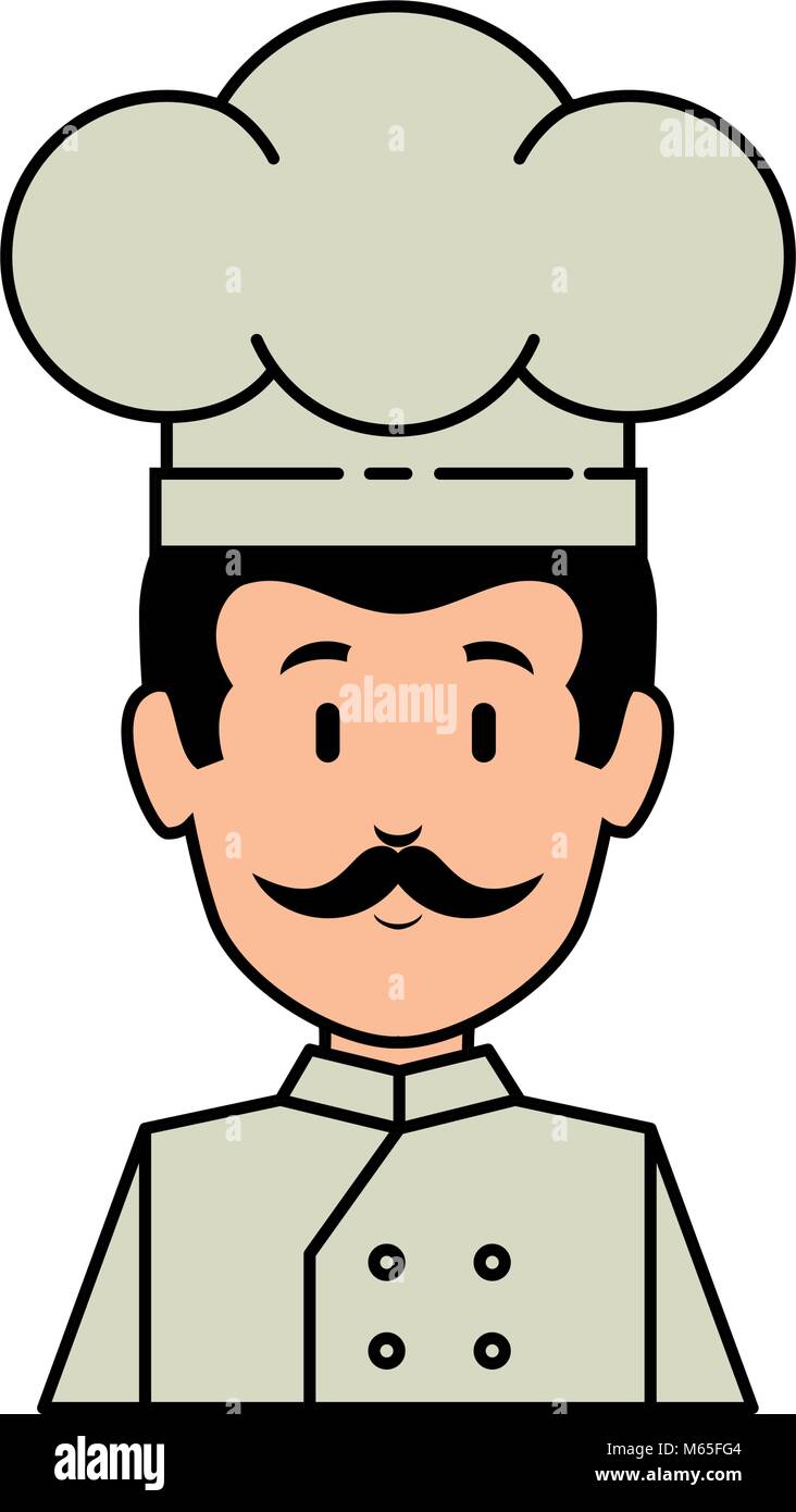 professional chef avatar character vector illustration design Stock ...