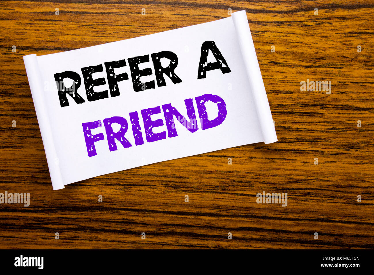 Word, writing Refer A Friend. Business concept for Referral Marketing ...