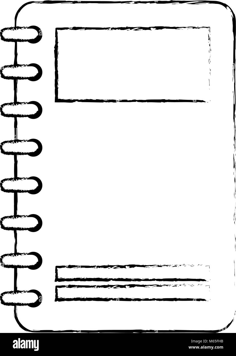 notebook with tabs icon vector illustration design Stock Vector Image ...