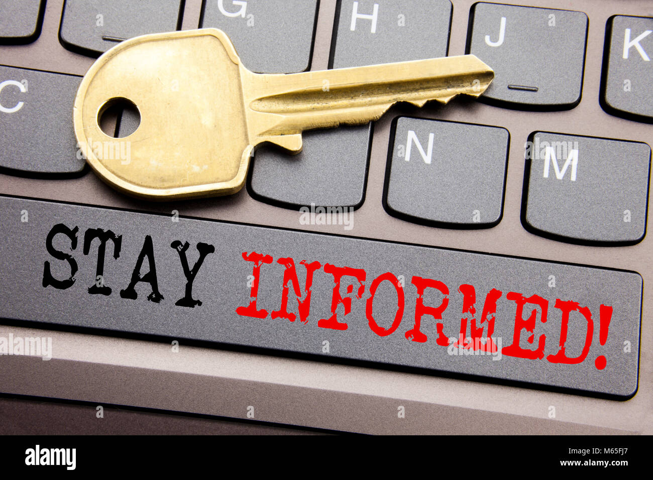 Hand writing text caption inspiration showing Stay Informed. Business ...