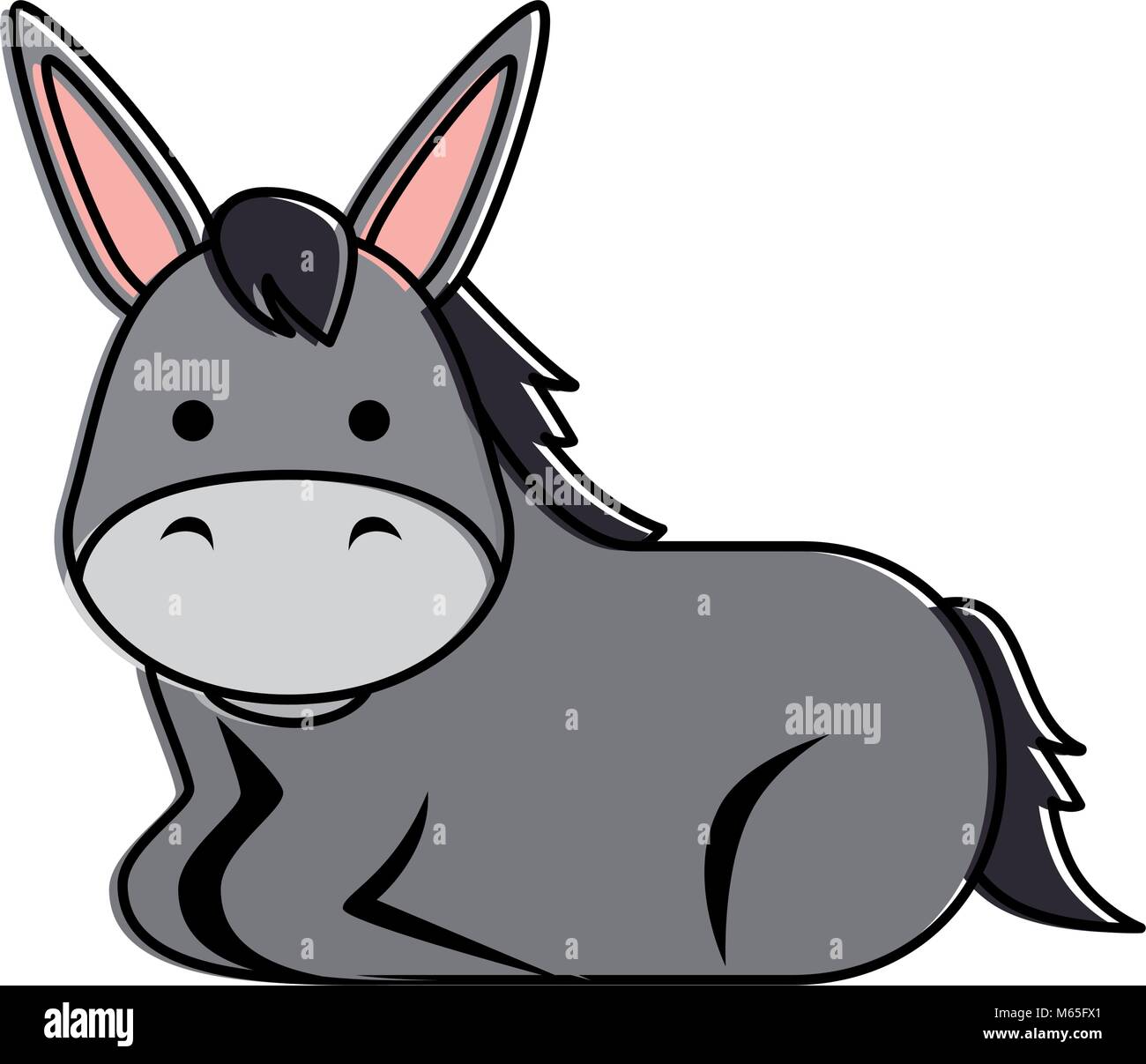 cute mule character icon Stock Vector Image & Art - Alamy