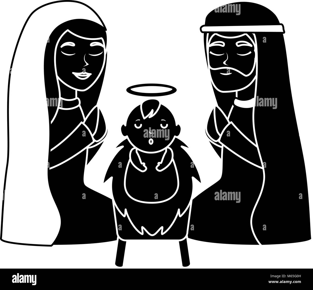 holy family christmas characters Stock Vector Image & Art - Alamy