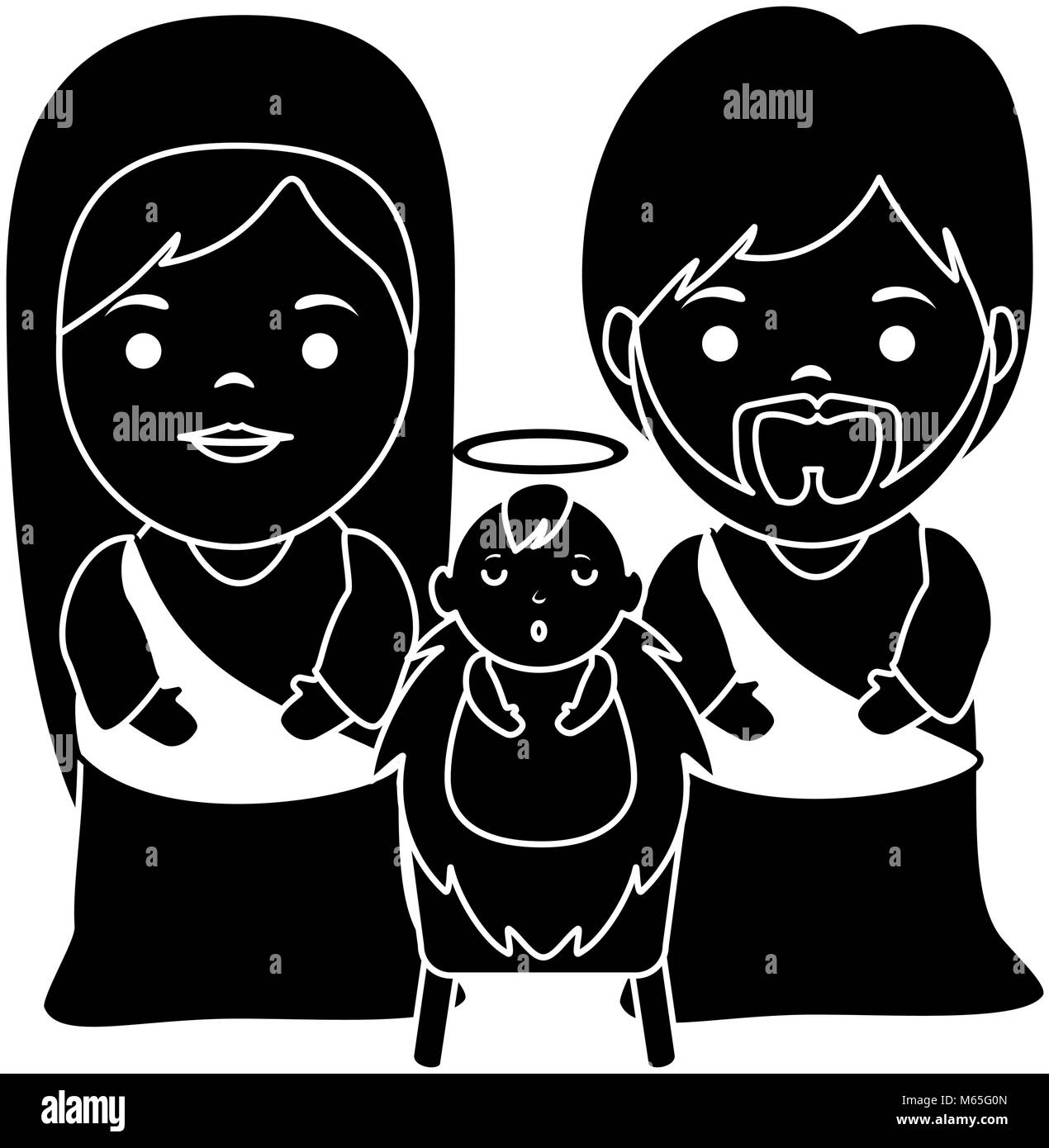 holy family christmas characters Stock Vector Image & Art - Alamy