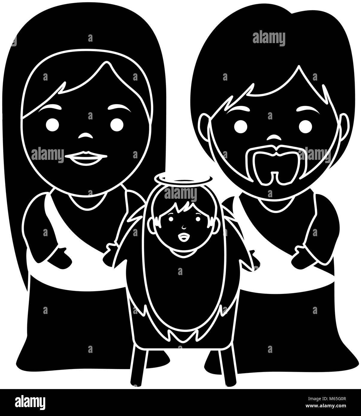 holy family christmas characters Stock Vector Image & Art - Alamy