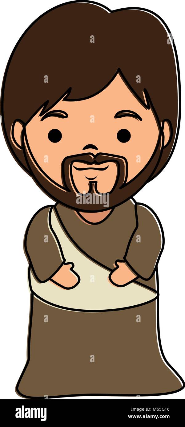 cute saint joseph character Stock Vector Image & Art - Alamy