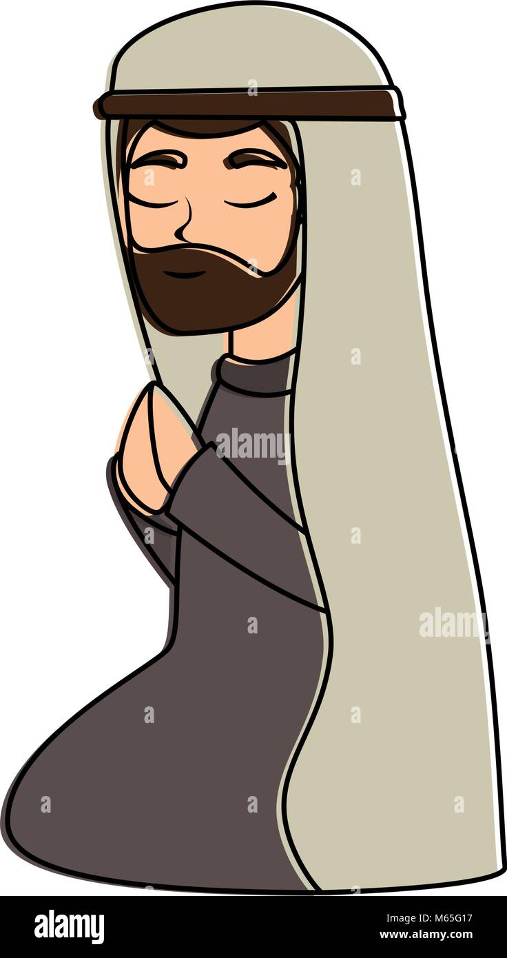 cute saint joseph character Stock Vector Image & Art - Alamy
