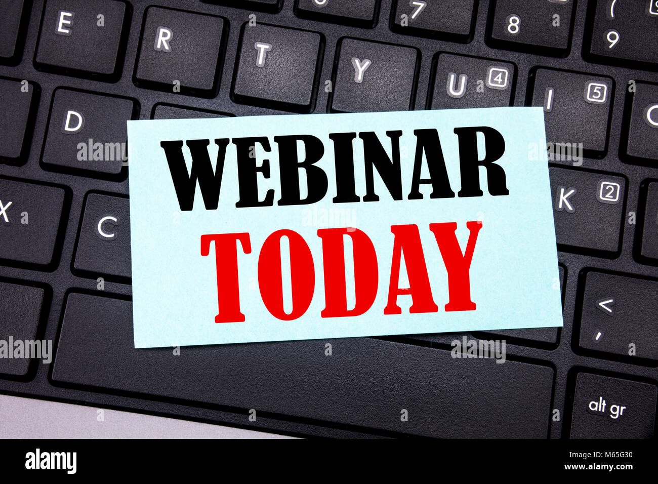 Word, writing Webinar Today. Business concept for Online Education ...