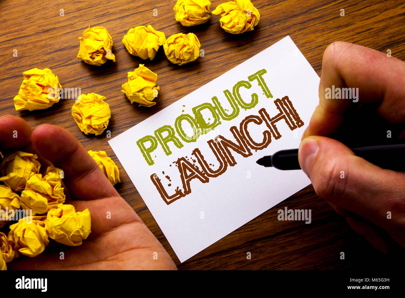 Word, writing Product Launch. Concept for New Products Start written on ...