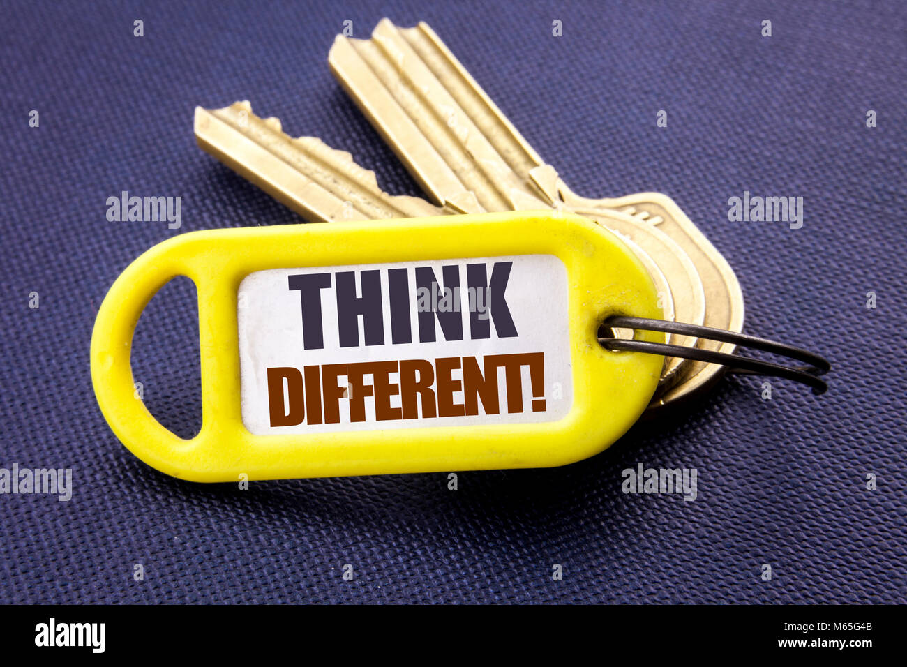 Handwriting Announcement text showing Think Different. Business concept ...