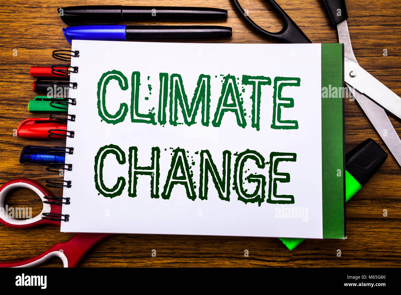 Conceptual hand writing text Climate Change. Concept for Global Planet ...